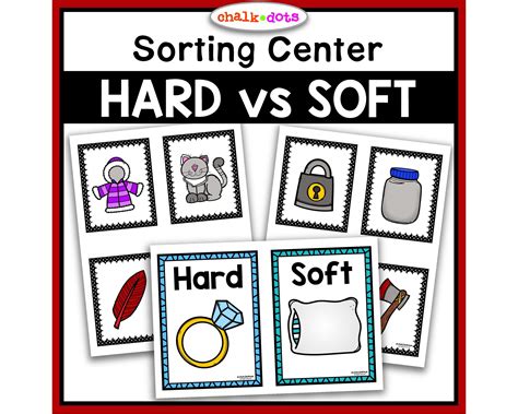 Hard And Soft Sort Hard Vs Soft Sorting Activity Preschool Prek Circle Time Activity