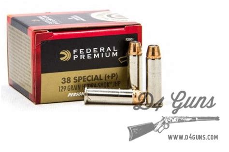Federal Premium 38 Special 129gr P Jhp 20 Rounds P38hs1 029465088323