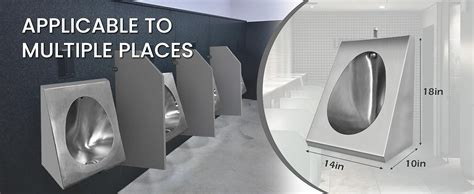 Stainless Steel Urinal Stainless Urinals With Anti Splash Design Men
