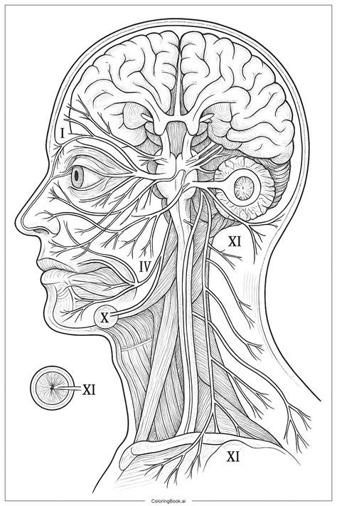 Nervous System Coloring Page Printable 2025