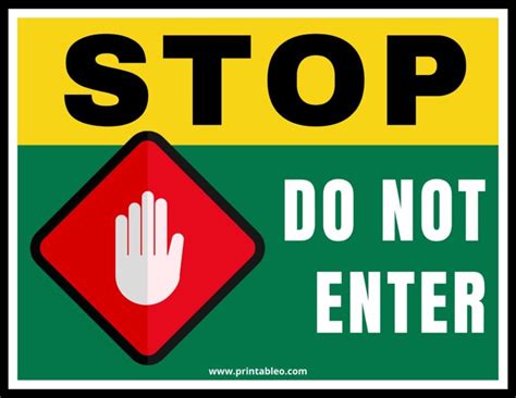 78 Printable Do Not Enter Sign Printableocom