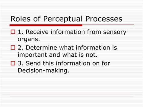 ppt perceptual processing chapter 4 powerpoint presentation free