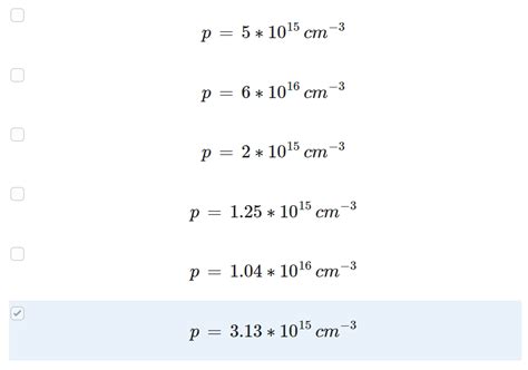Solved The Intrinsic Carrier Density Of Germanium Is