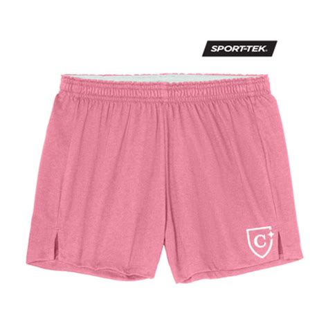 New Capella Sport Tek® Womens Jersey Knit Squad Short True Pink