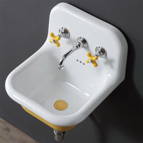 Ceramic Mounted Small Sink With Colour Options Dyke And Dean