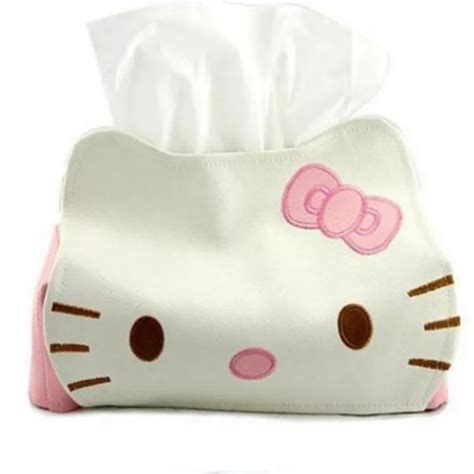 Hello Kitty Other Hello Kitty Tissue Holder With Embroidered Hello
