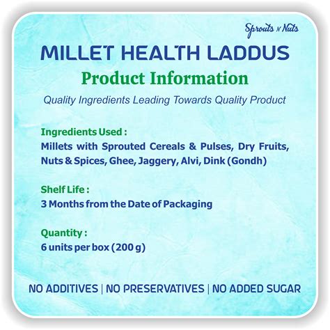 Millet Health Laddu Hosamanis Millets And Delicacies