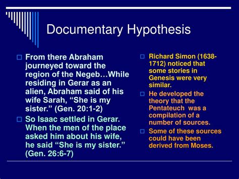 Ppt The Documentary Hypothesis Powerpoint Presentation Free Download