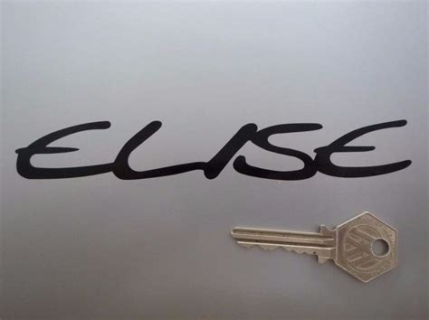 Lotus Elise Script Laser Cut Self Adhesive Car Badge 4 25