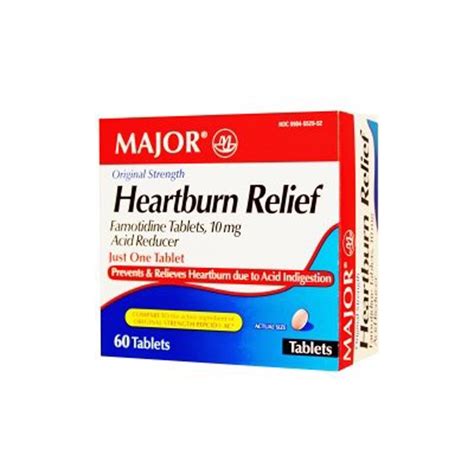 Famotidine Gen Pepcid Actab 10mg 60bt Dandd Medical Equipment