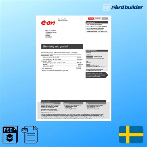 Comed Utility Bill Template
