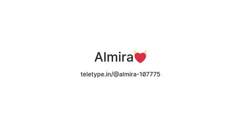 Almira💓 — Teletype