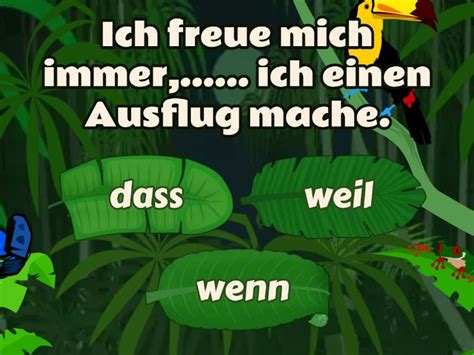 Wenn Weil Denn Dass Deshalb Quiz