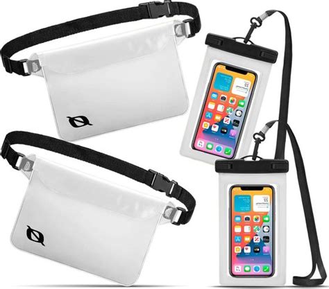 Waterdichte Telefoonhoes En Heuptas Set Transparant Mobiele