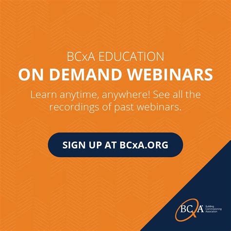 Missed A Webinar Building Commissioning Association