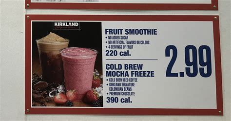 Costco Berry Smoothie Food Court