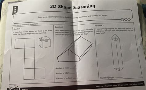 Solved 3d Shape Reasoning I Can Solve Reasoning G And Building 3d Shapes 000 Solve These