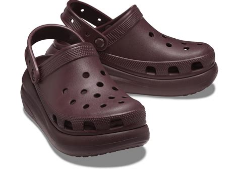 Crocs Classic Crush Clog Dark Cherry 207521 6wd Us