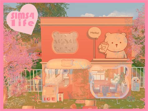 Bear Cafe Extras Set Includes Bear Door 2 Bear Signs Download Here Sims41ife On Tumblr