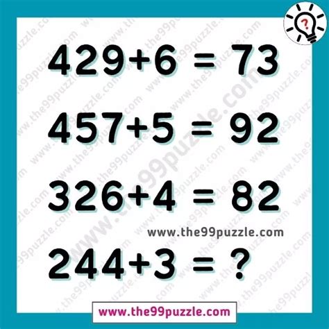 Tricky Number Puzzle Equation Can You Solve The Math Puzzle The 99 Puzzle