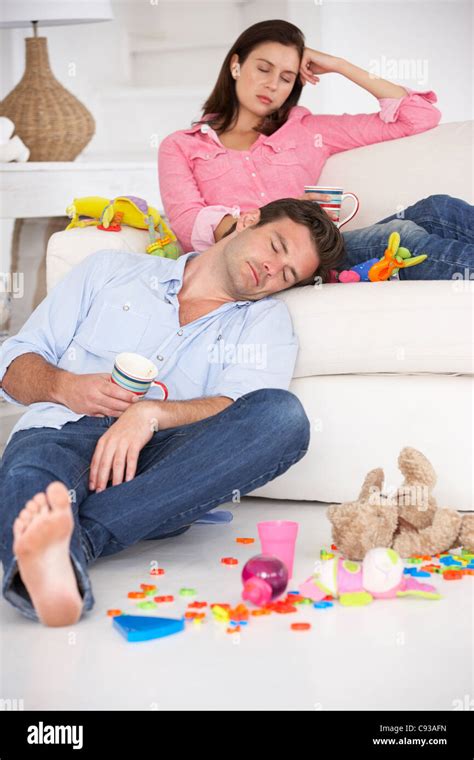 Exhausted Parents Hi Res Stock Photography And Images Alamy