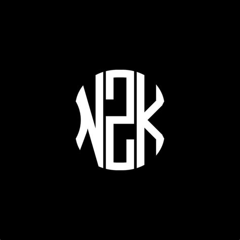 Nzk Letter Logo Abstract Creative Design Nzk Unique Design 9357250