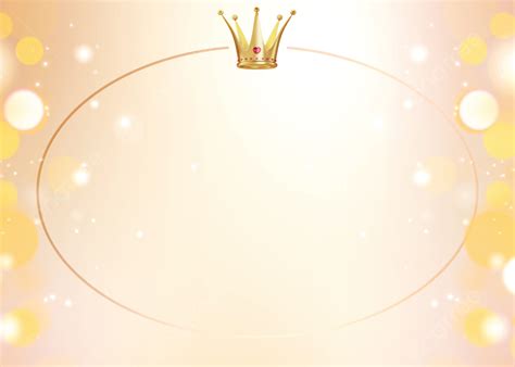 Colorful Light Spot Crown Golden Border Texture Background Ellipse