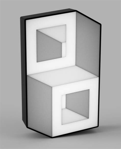 Optical Illusion Stacked Cubes Led Lamp By Beetee 3d Makerworld