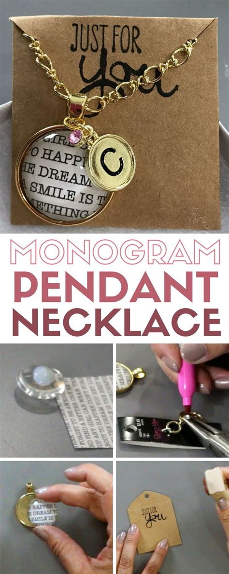 How To Make A Gold Monogram Pendant Necklace The Crafty Blog Stalker Monogram Pendant