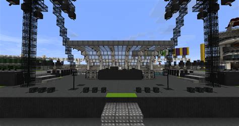 Concert Greenfields Baseball Stadium Minecraft Map
