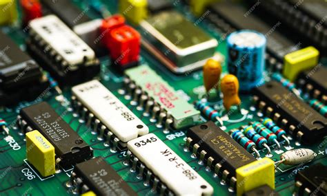 Premium Photo Circuit Motherboard Detail With Electronic Components