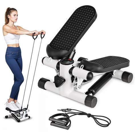 Stair Master Exercise Equipment Mini Stepper With Resistance Bands