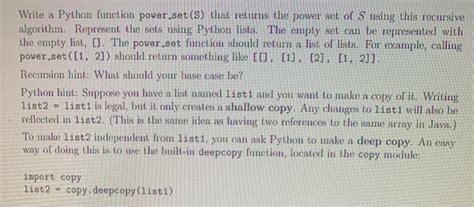 Solved Python Recursively I Want To Do This Using The Chegg