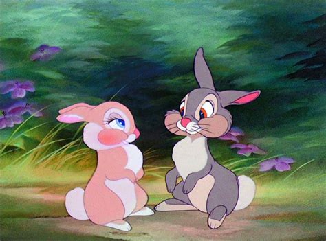 Miss Bunny And Thumper ~ Bambi 1942 Disney Animation Disney Art