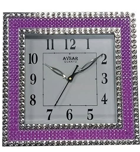 Avsar Analog Square Wall Clock Size 10x10inch At Rs 130piece In Morbi