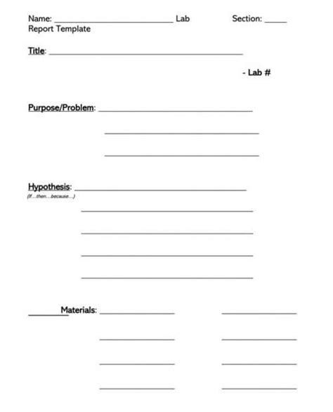 How To Write A Lab Report 20 Free Templates Word Pdf