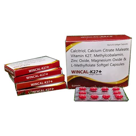 Wincal K27 Softgel Capsules Sunwin Healthcare Pvt Ltd