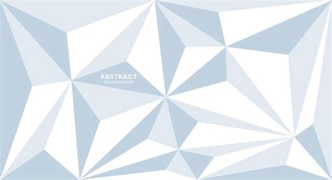 Premium Vector White Polygon Pattern Background