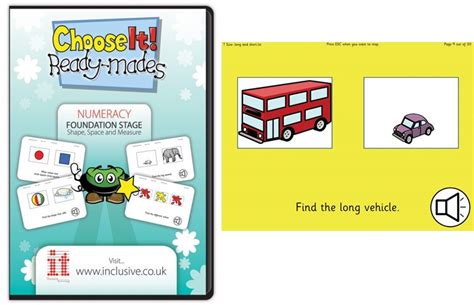 Chooseit Ready Mades Numeracy Foundation Shape Space And Measure
