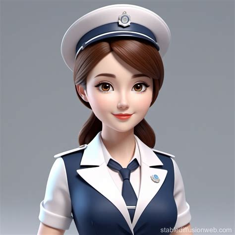 Adorable Female Civil Servant Stable Diffusion Online