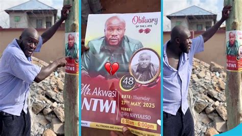Akabenezer Emotional As After Sighting His Obituary Poster In Public Video Yen Com Gh