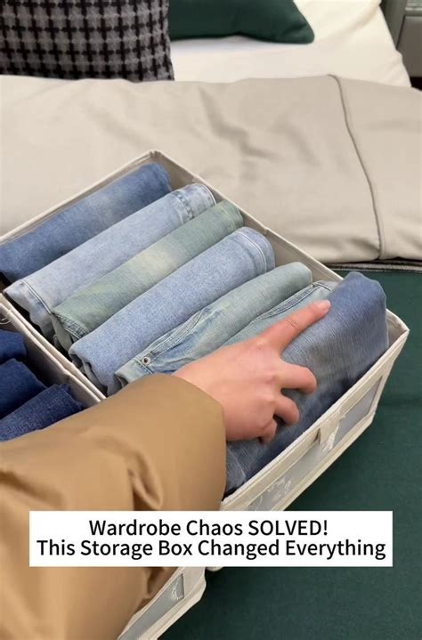 How To Fold Jeans And Pants The Best Way To Organize And Store Jeans