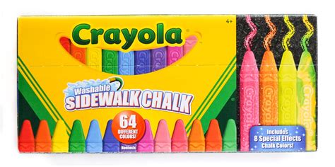 64 Count Crayola Washable Sidewalk Chalk Whats Inside The Box Jenny