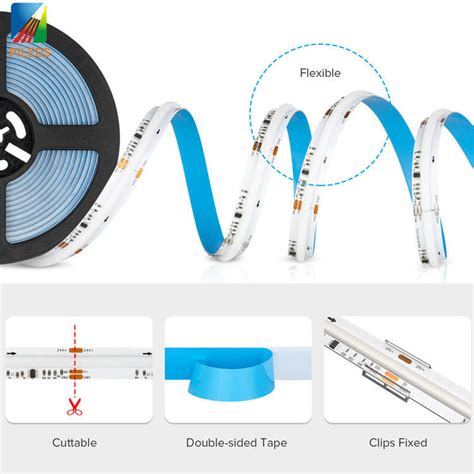 Ws2811 Pixel Cob Led Strip Rgb 5m 12v Sm16703 Addressable Programmable