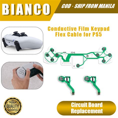 1 Set Conductive Film Replacement Lr Buttons Cross Key Functional