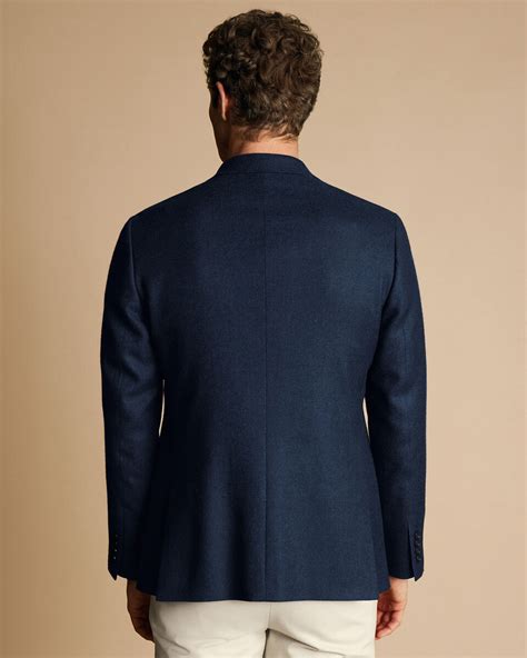 Twill Wool Jacket Navy Charles Tyrwhitt Us