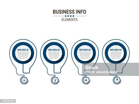 아이콘이 있는 벡터 일러스트인 인포그래픽 디자인 템플릿입니다 워크플로 레이아웃 다이어그램 연례 보고서 웹 디자인에 사용할 수