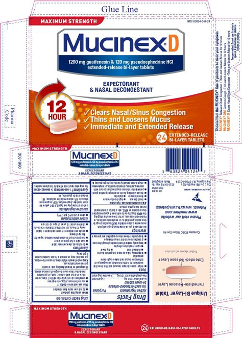 Mucinex D Maximum Strength Package Insert Prescribing Info