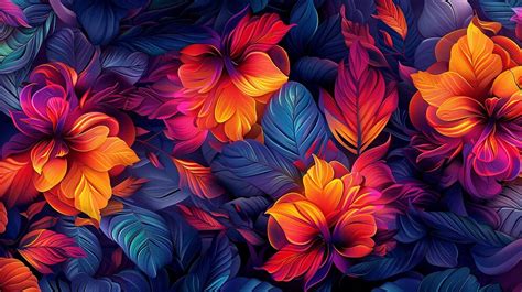 Epic Analogous Colors Pattern High Detail Realism Premium Ai Generated Image