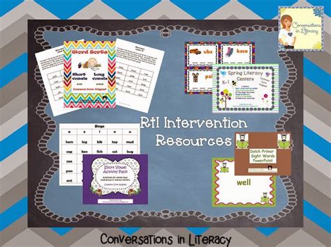 Rti Intervention Plans And Strategy Freebie Conversations In Literacy